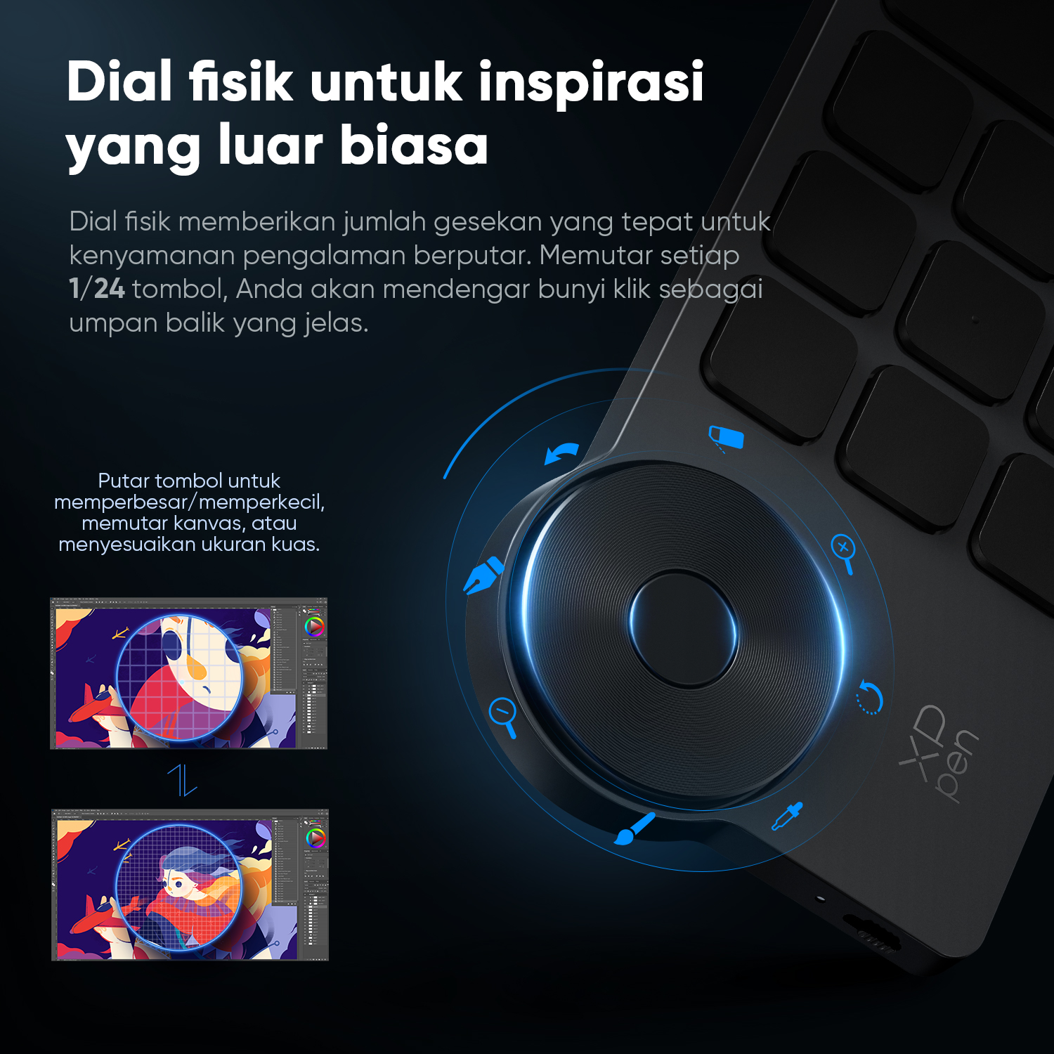 ACK05 Remote Pintasan Nirkabel | XPPen Indonesia official Store