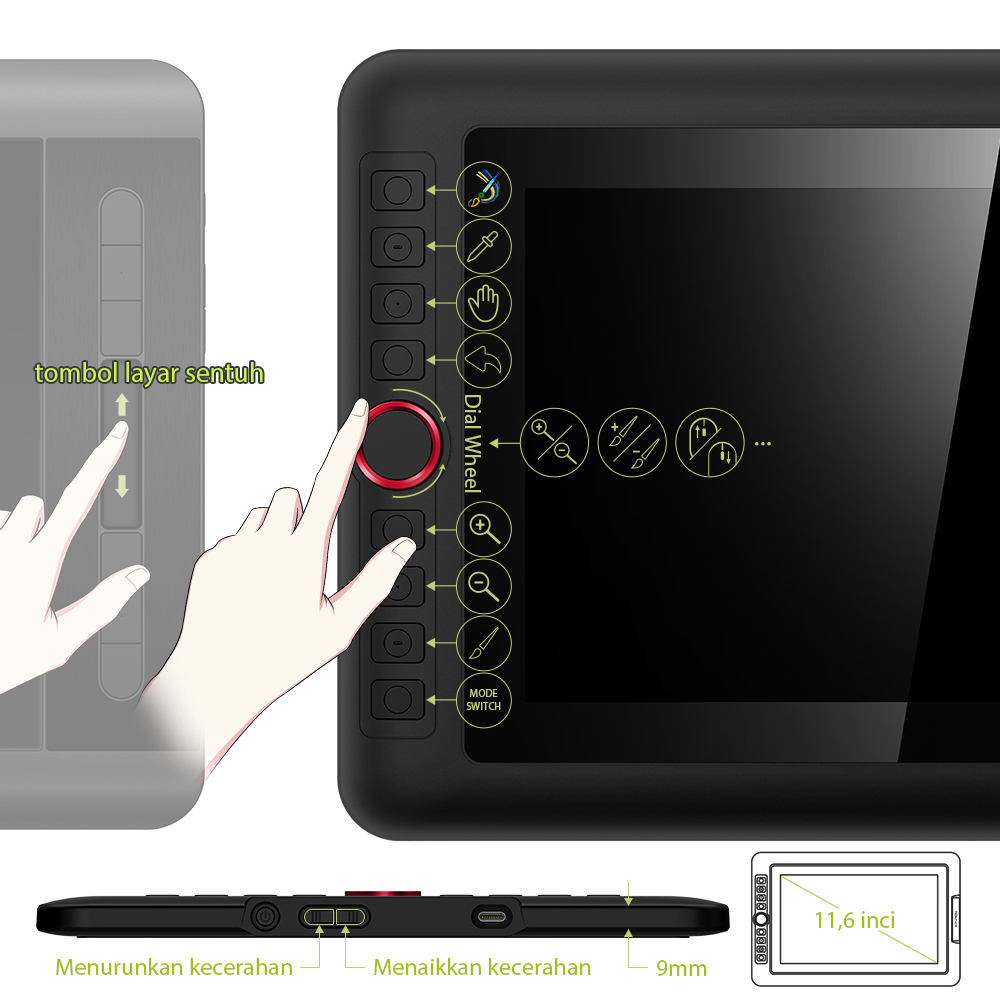 Monitor gambar pemula Artist 12 Pro | XPPen Indonesia official Store